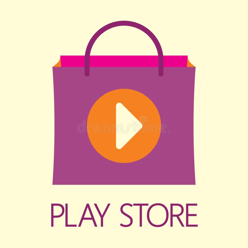 Play store stock vector. Illustration of internet, store - 88801744