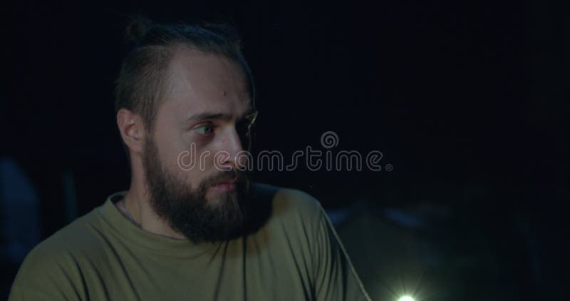 A Play of a Surprised Actor Who Explaining and Proving Something Stock ...