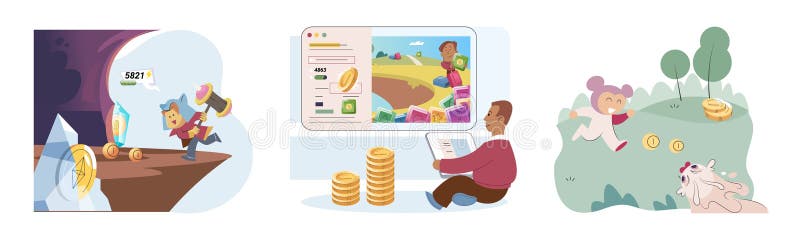 Gamification Content Stock Illustrations – 406 Gamification Content ...