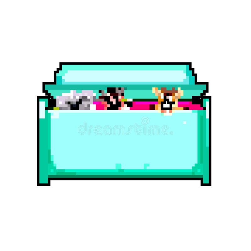 Play Toy Box Game Pixel Art Vector Illustration Stock Vector ...