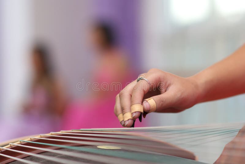 Play Traditional Chinese Music Instrument Stock Image - Image of sound ...
