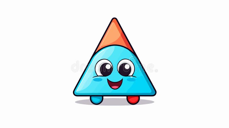 Play and Triangle Symbol Design Cartoon Vector Stock Illustration ...