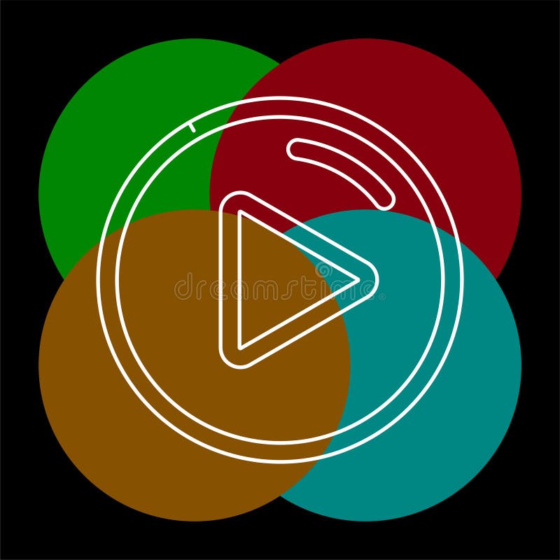 Play vector icon stock vector. Illustration of pause - 149322700