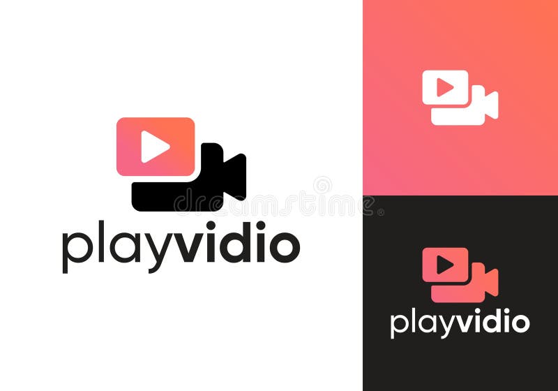 Play Video Channel Logo Design Vector Stock Vector - Illustration of ...