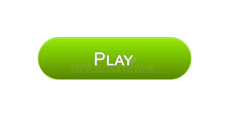 Play Web Interface Button Green Color, Online Game Application, Video ...