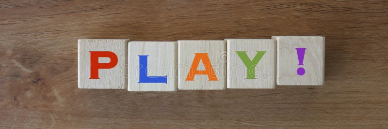 Play! stock photo. Image of wood, colorful, wooden, letters - 49882860