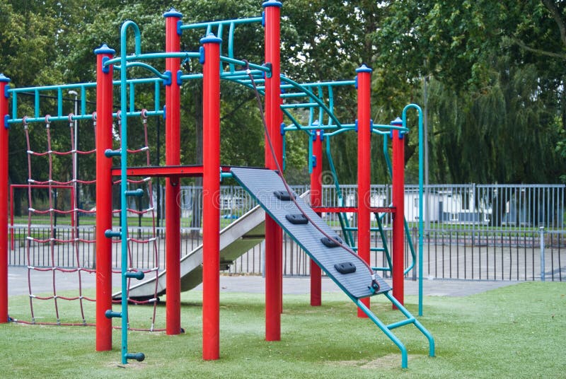 Play yard stock image. Image of green, fence, outside - 21574433