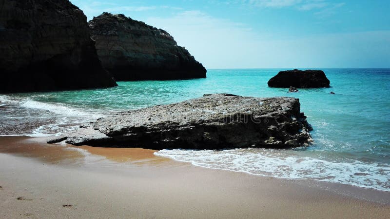 Playa imagen de archivo. Imagen de hermoso, azul, playa - 118317577