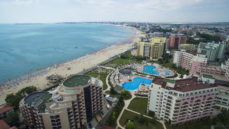 PLAYA SOLEADA, BULGARIA - 8 De Septiembre De 2017: Opinión De Sunny ...