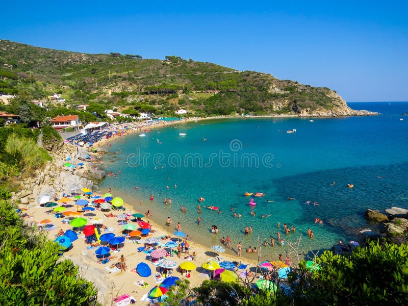Playa Cavoli, Isla Elba, Toscana, Italia Foto de archivo - Imagen de ...