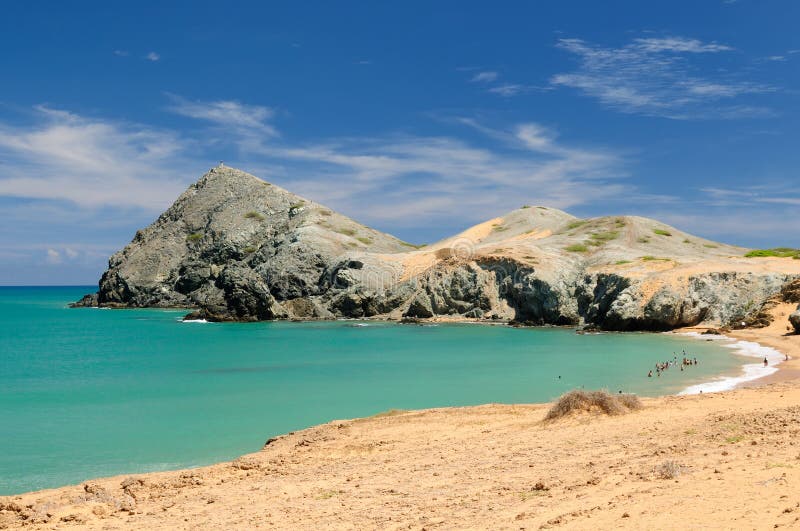 Colombia, Playa Azucar De Pilon De En El La Guajira Foto de archivo ...