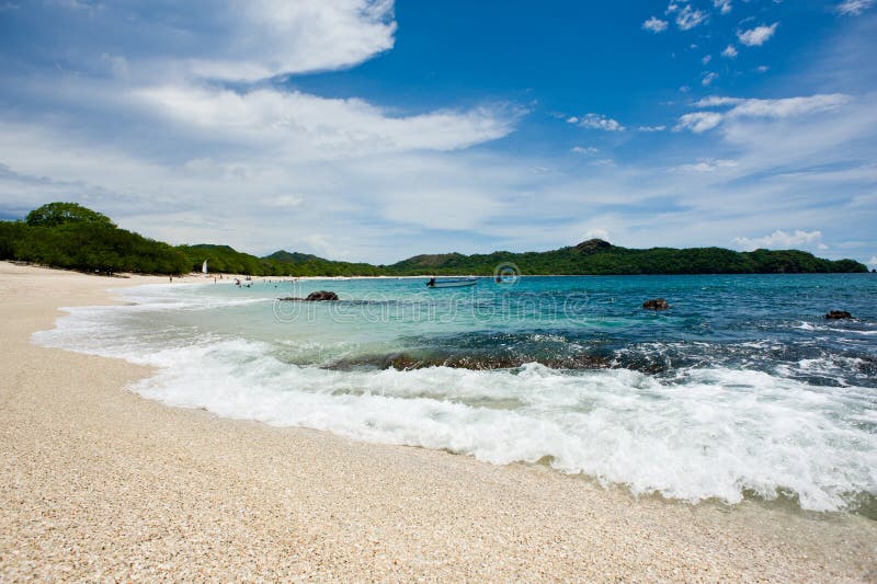 Playa Conchal stock image. Image of hills, colorful, waterfront - 27572209