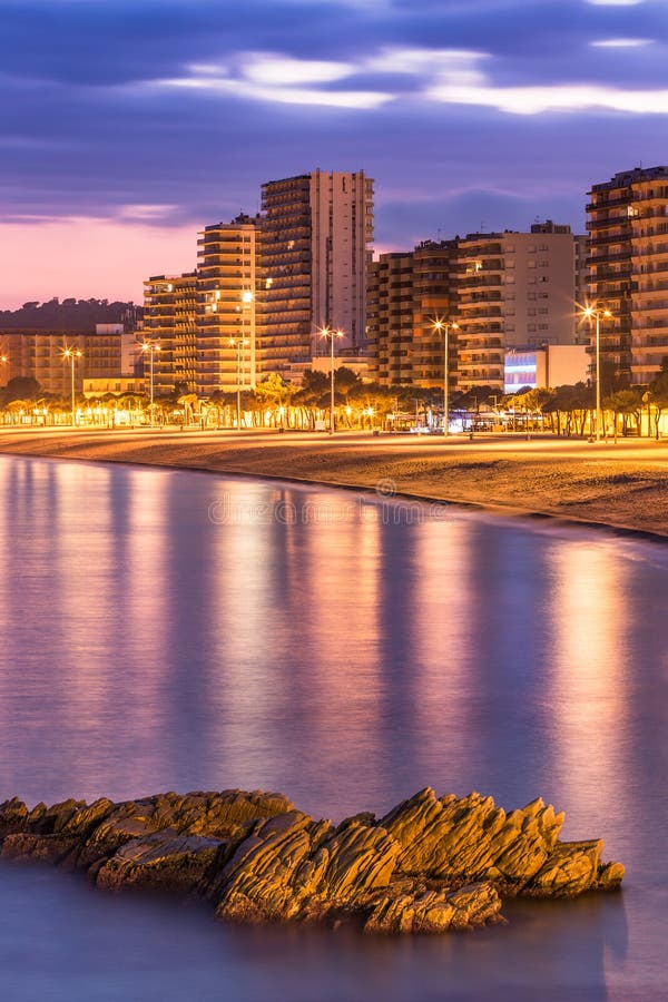 Playa de aro stock photo. Image of blue, spanish, spain - 49089716