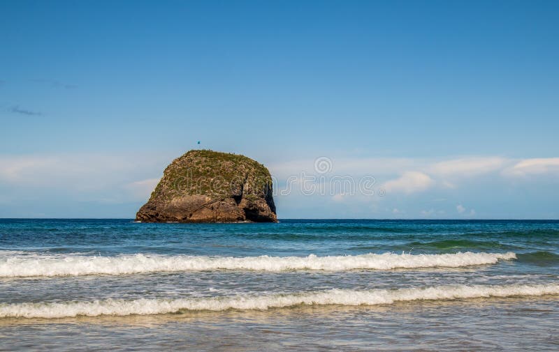 Playa De Borizu in Celorio, Asturias Stock Photo - Image of seascape ...