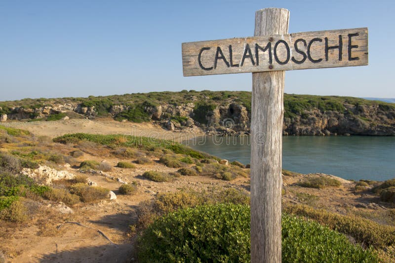 Playa De Calamosche En Sicilia Italia Imagen de archivo - Imagen de ...