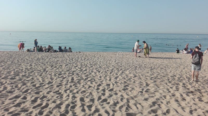 Playa de Calella editorial image. Image of year, summer - 86859720