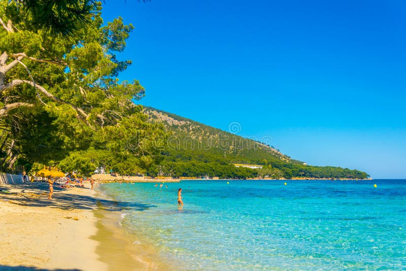 Playa De Formentor, Mallorca, Spain Editorial Photography - Image of ...