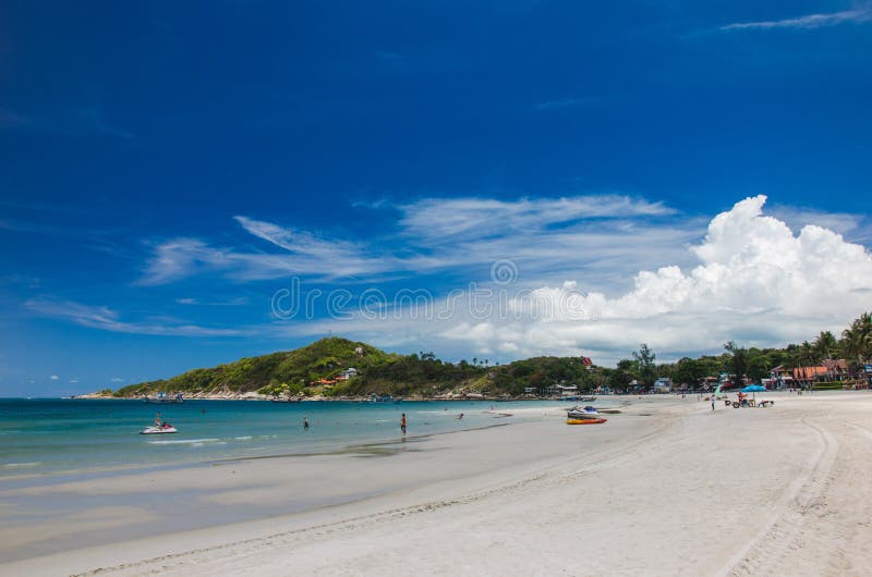 Playa De Haad-Rin, Koh Phangan, Tailandia Foto de archivo - Imagen de ...