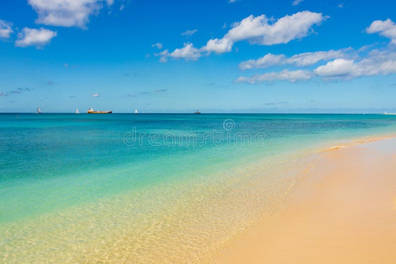 Playa De La Isla De Barbados Caribe Imagen de archivo - Imagen de ...