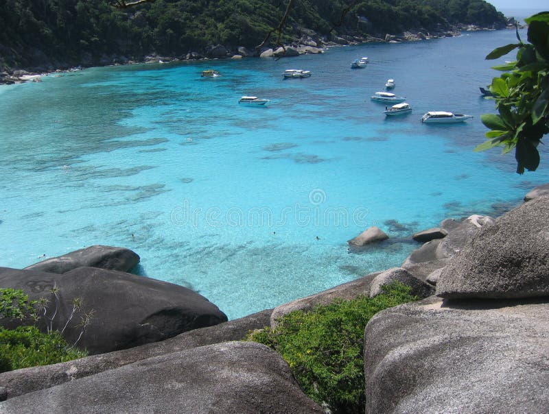 Playa De La Isla De Similan, Tailandia Imagen de archivo - Imagen de ...