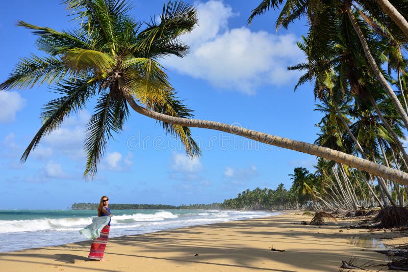 Playa De Playa Limon En La República Dominicana Foto de archivo ...