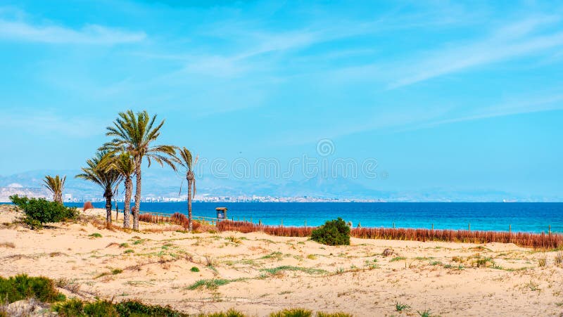 Playa De Los Arenales Del Sol Imagen de archivo - Imagen de recurso ...