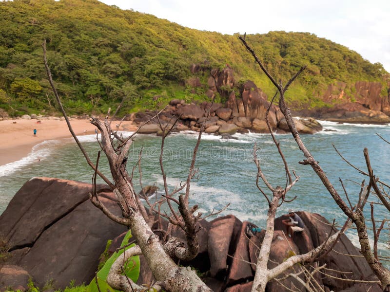 Playa De Mariposa En Goa. Playa Y Rocas. Imagen de archivo - Imagen de ...