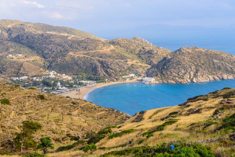 Playa De Mylopotas En IOS, Grecia Imagen de archivo - Imagen de ...