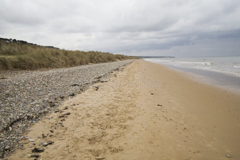 Playa de Utah, Normandía foto de archivo. Imagen de recorrido - 5285278