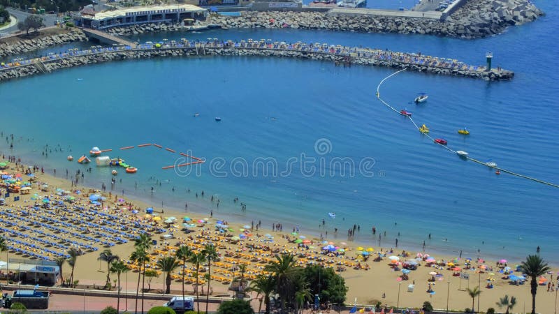 Playa De Puerto Rico, Mogan Stock Photo - Image of gran, playa: 234873770