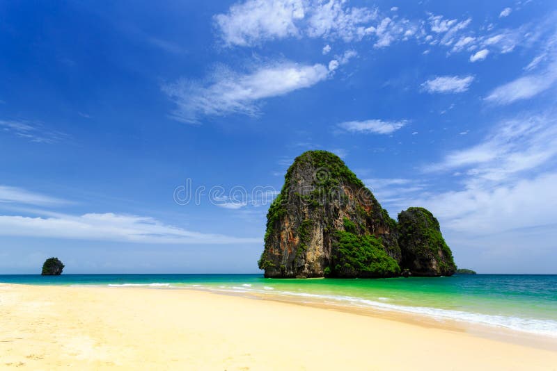 Playa de Railay foto de archivo. Imagen de fondo, orilla - 31796414