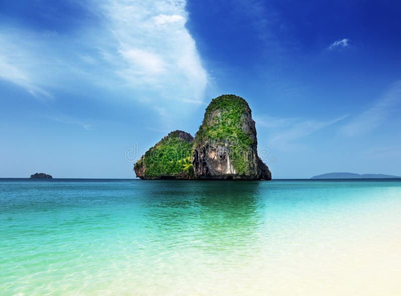 Playa De Railay En Krabi Tailandia Foto de archivo - Imagen de turismo ...