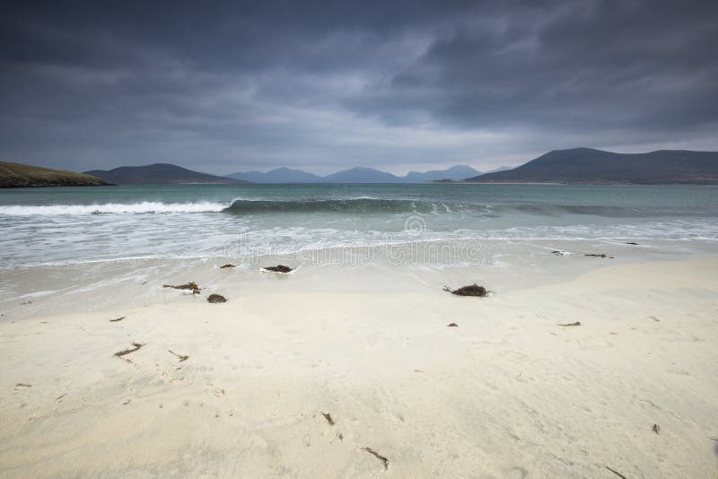 Playa De Seilebost En La Isla De Harris En Escocia Imagen de archivo ...
