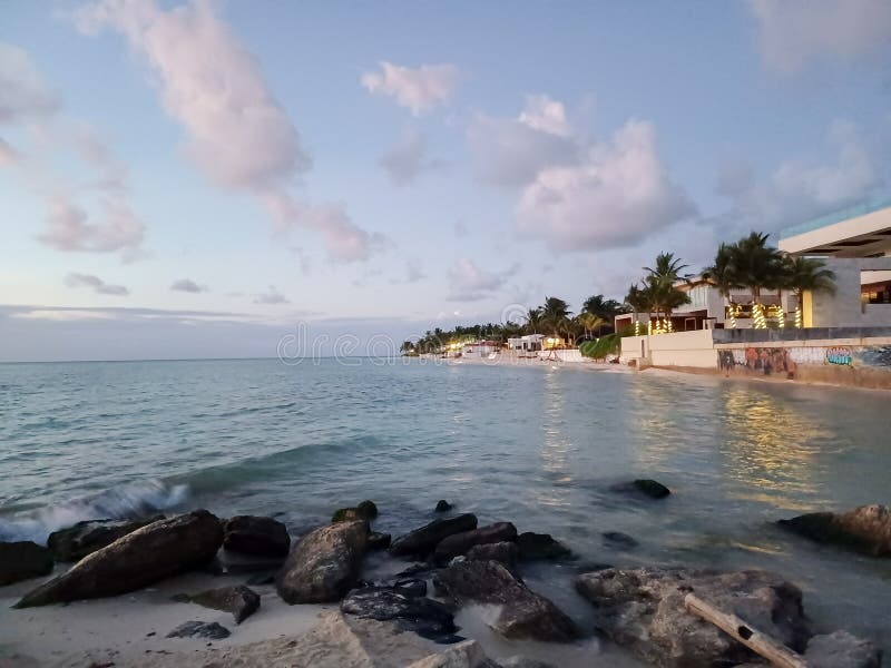 Playa del Car beach view stock photo. Image of tropic - 306966916