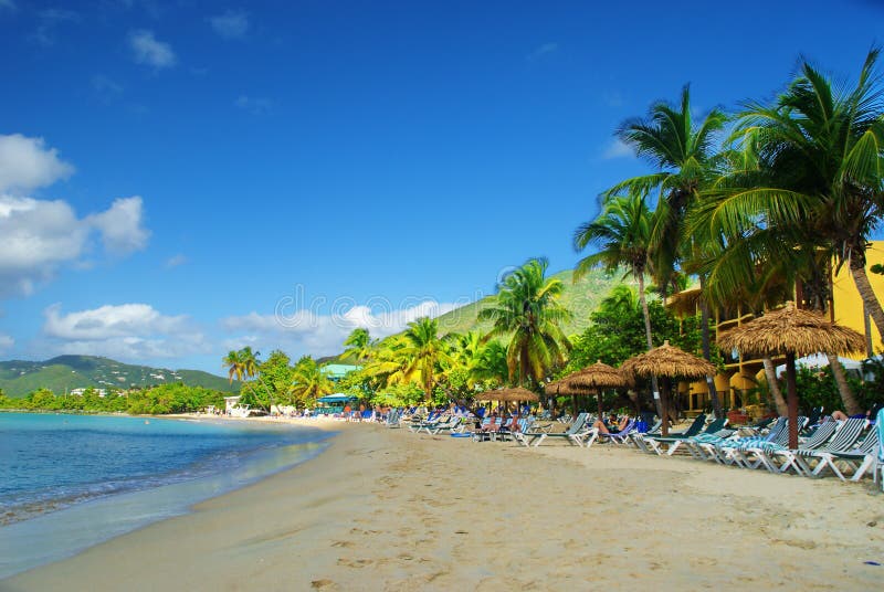 Playa Del Caribe St Thomas, USVI Foto de archivo editorial - Imagen de ...