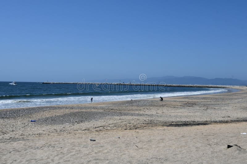 Playa Del Rey Beach in California Stock Photo - Image of beautiful ...