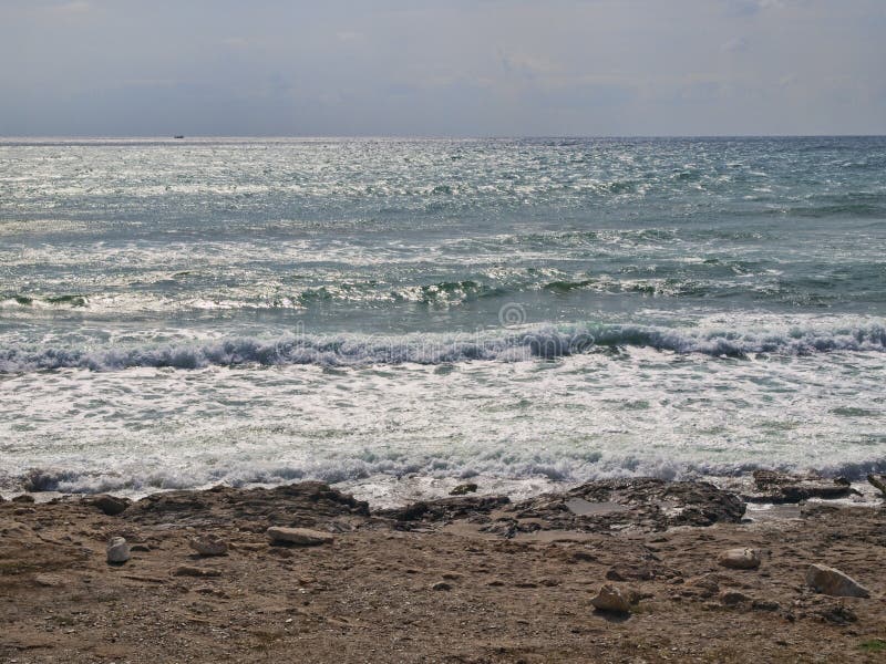 Playa En El Pueblo Indalo Mojacar Foto de archivo - Imagen de cubo ...