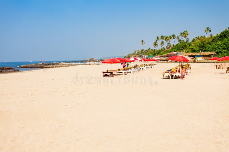 Playa en Goa, la India imagen de archivo editorial. Imagen de indio ...