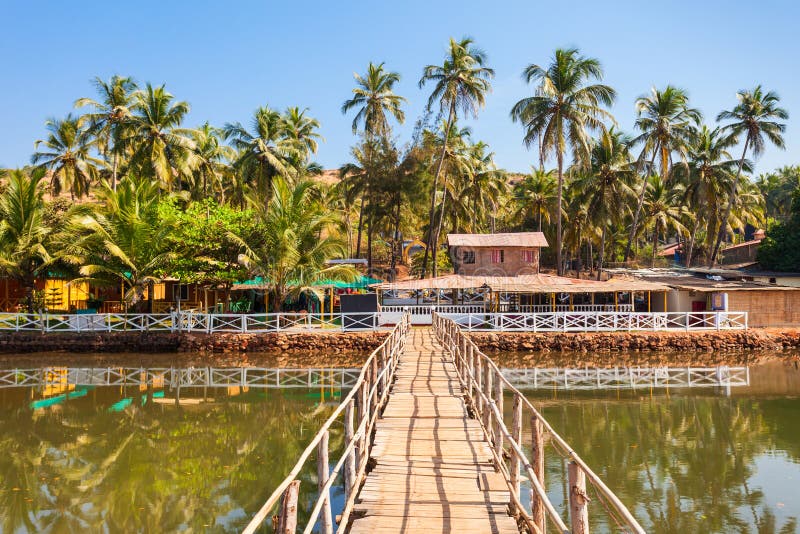 Playa Goa La India De Mandrem Foto de archivo - Imagen de recorrido ...