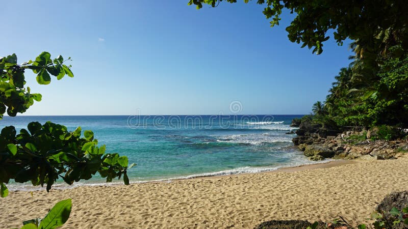 Playa grande foto de archivo. Imagen de tropical, azul - 95390074