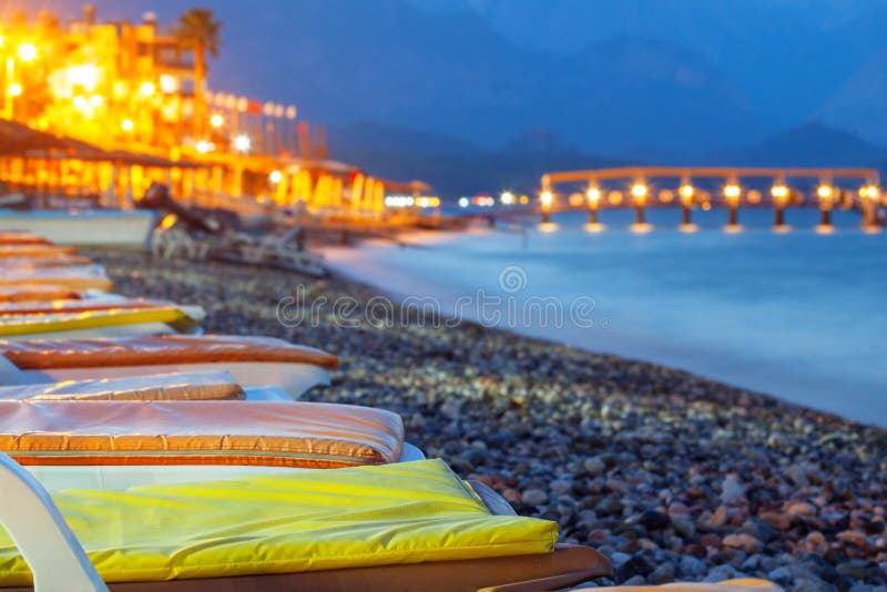Playa Hermosa Del Centro Turístico Imagen de archivo - Imagen de ...