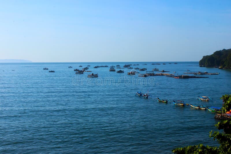 Playa Pangandaran Oeste Java Indonesia Imagen de archivo - Imagen de ...