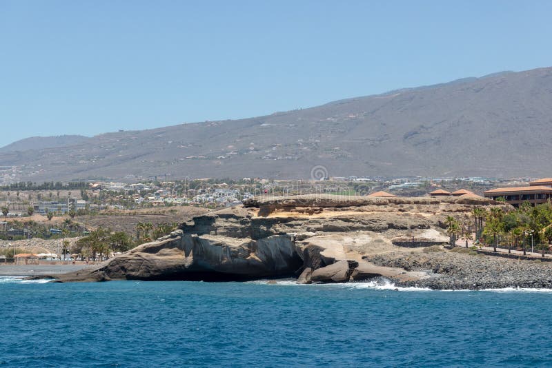 Playas Azules Hermosas De La Isla De Tenerife Imagen de archivo ...