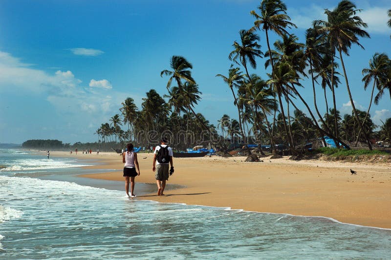 Playas de Goa en la India imagen de archivo editorial. Imagen de cielo ...