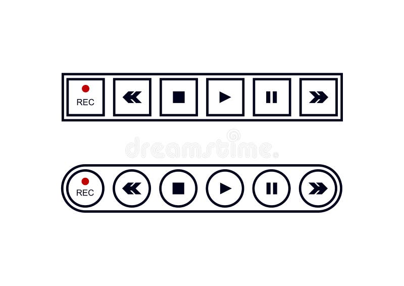 Playback button stock vector. Illustration of button - 87392832