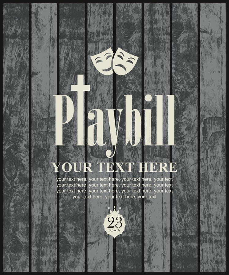 Playbill Template Free Download