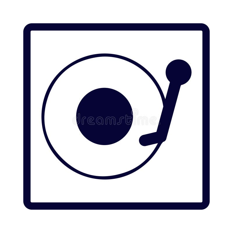 Player, Audio, Media, Music, Dj Turntable Icon Stock Vector ...