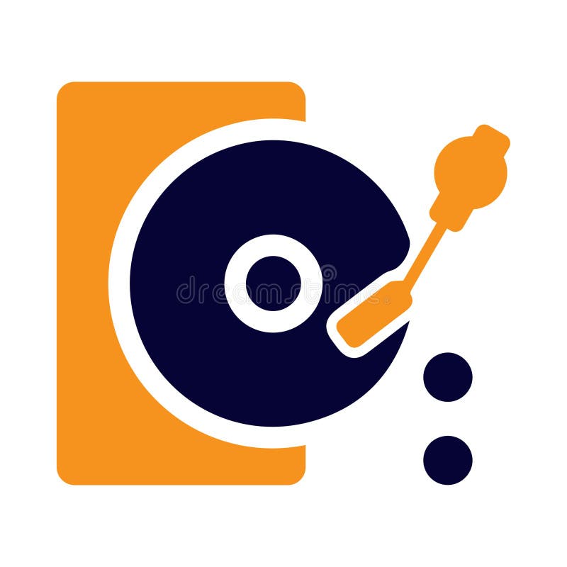 Player, Audio, Media, Music, Dj Turntable Icon Stock Vector ...