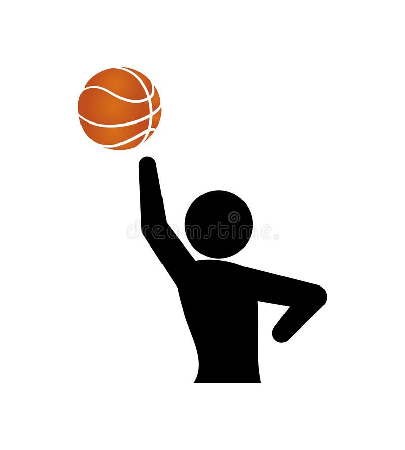 Player Basketball Jump Silhouette Stock Vector - Illustration of ...