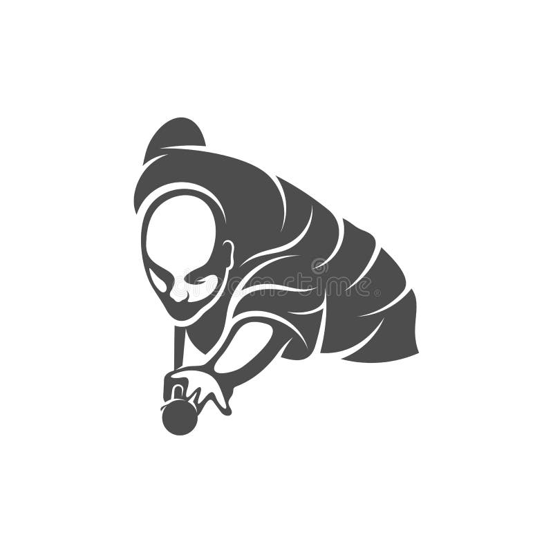 Player Billiards Logo Design Vector. Illustration Stock Vector ...